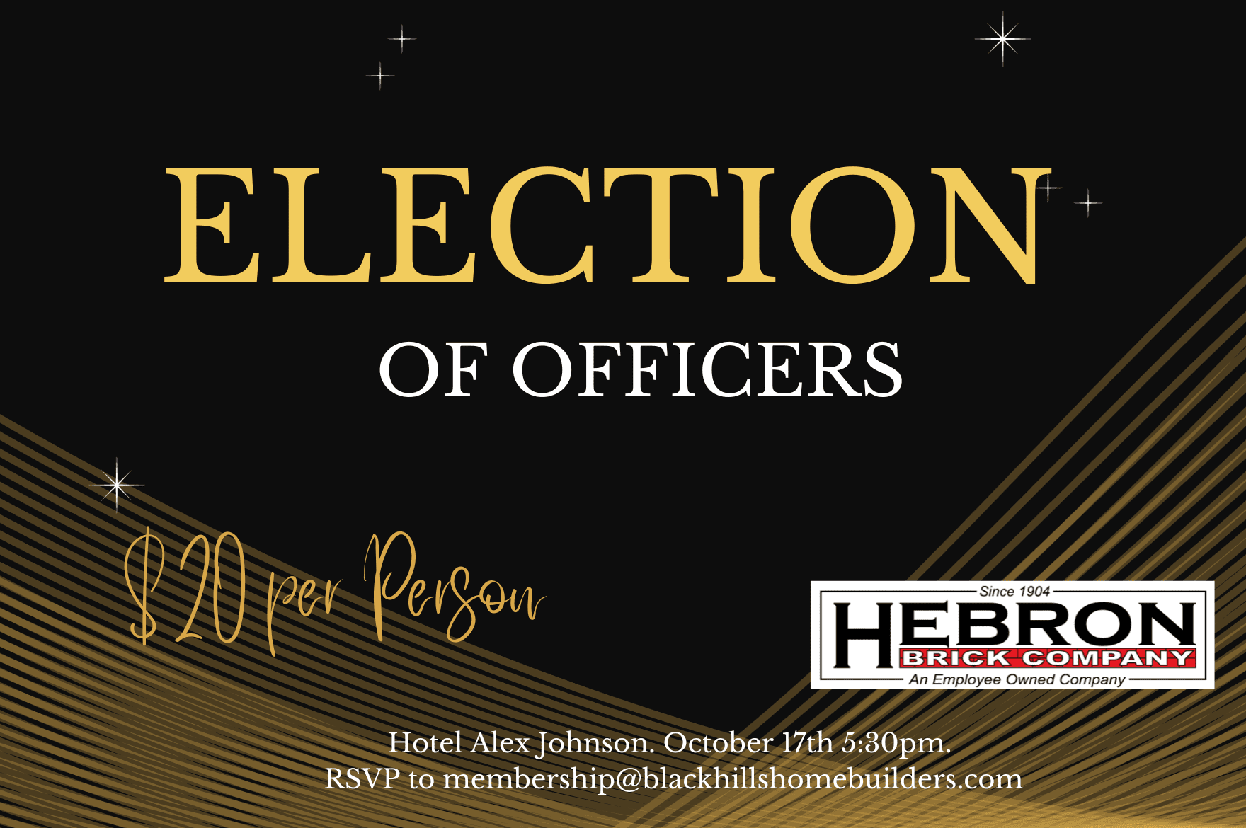 October 2023 - Election of Officers - Black Hills Home Builders Association