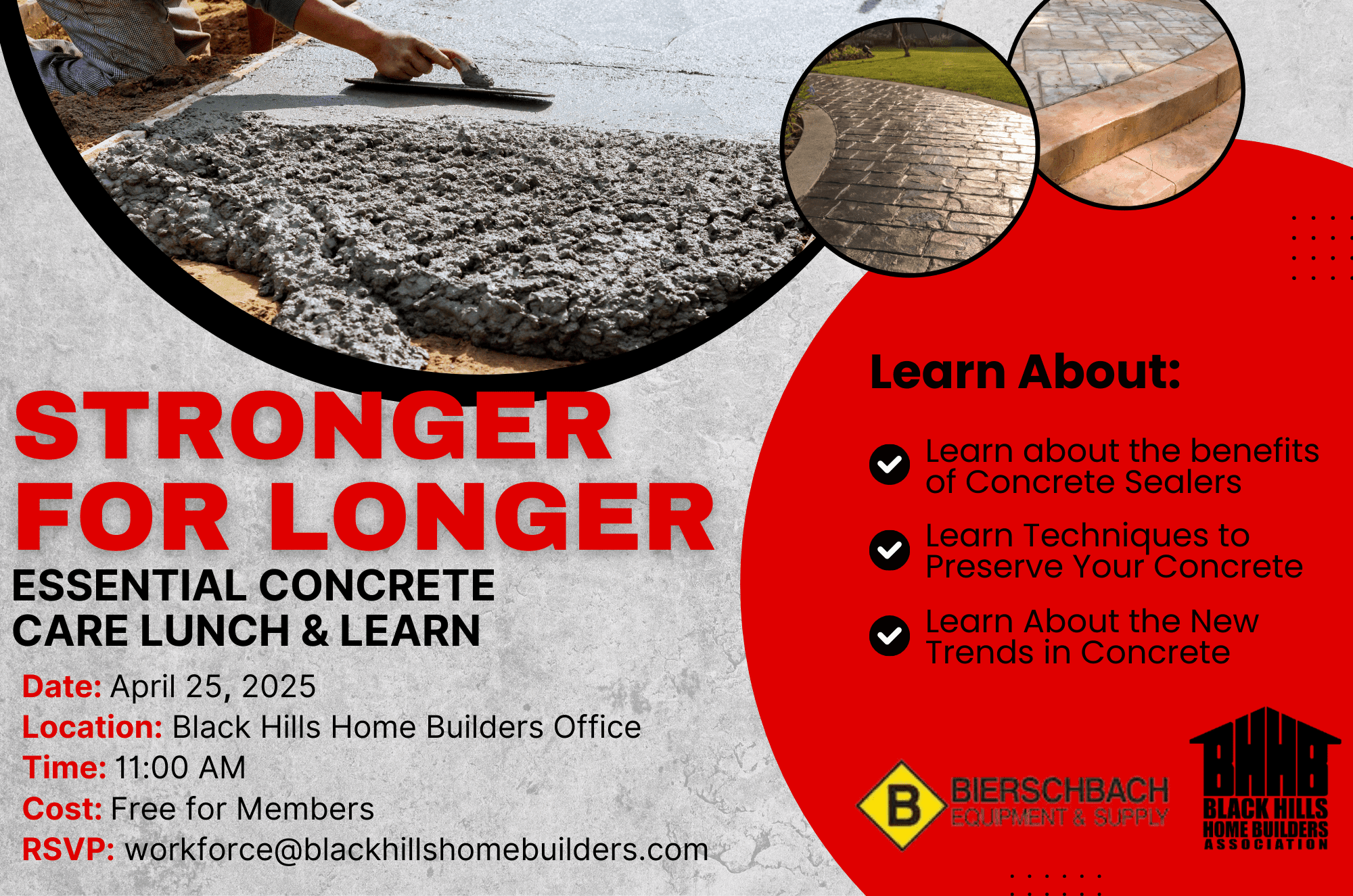 April 2025 - Concrete Care Lunch & Learn by Bierschbach Equipment ...